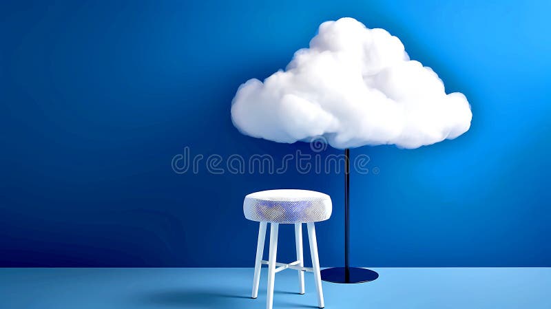 White bar stool top view stock illustration. Illustration of stool ...