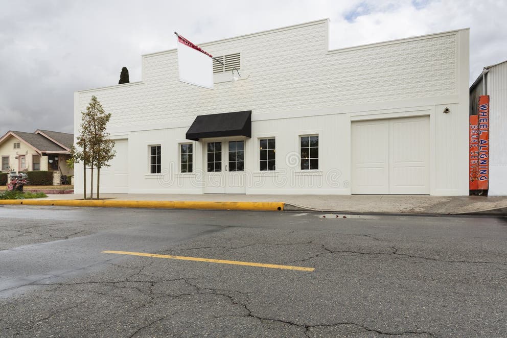 White storefront building stock image. Image of market - 66540475