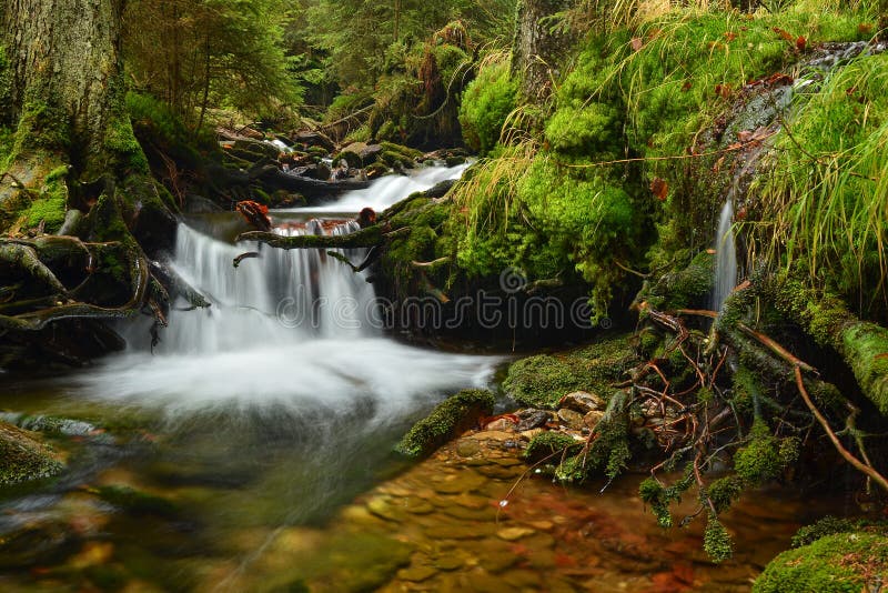 White Stream stock photo. Image of cascade, long, harmony - 40240624