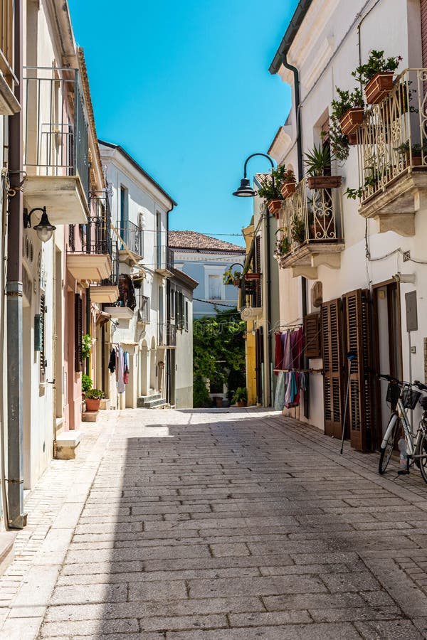 White Streets of Termoli, Molise Italy Stock Image - Image of fishing ...