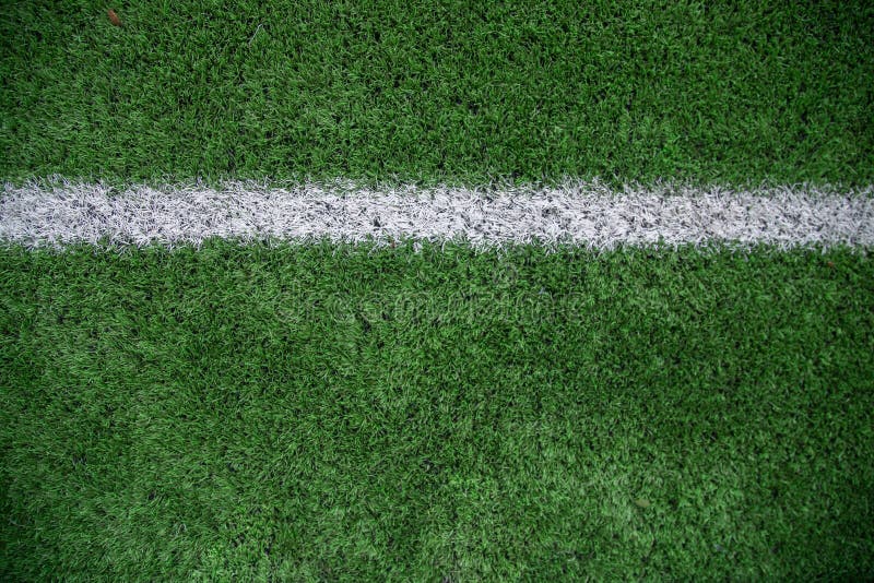 White Stripe on the Green Soccer Field Stock Photo - Image of playing ...
