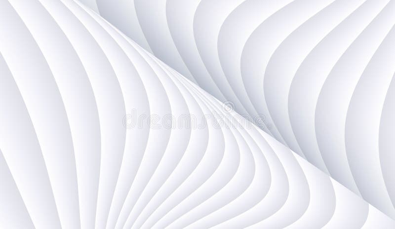 White Striped Pattern Background 3d Lines Pattern Design Stock Vector ...