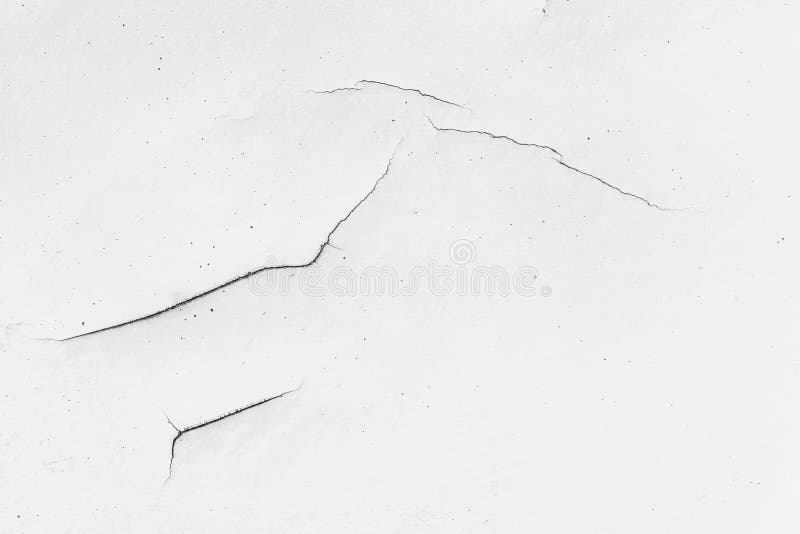 White Stucco Paint Wall with Cracks on Surface, Texture Cracked Pattern ...