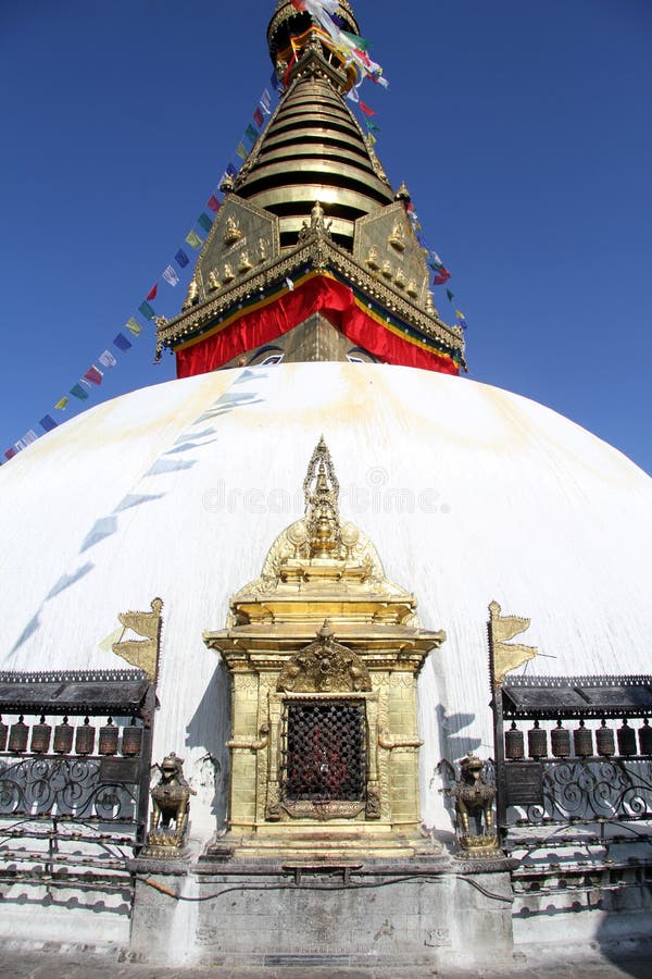 White stupa stock photo. Image of nepal, temple, stupa - 36460212