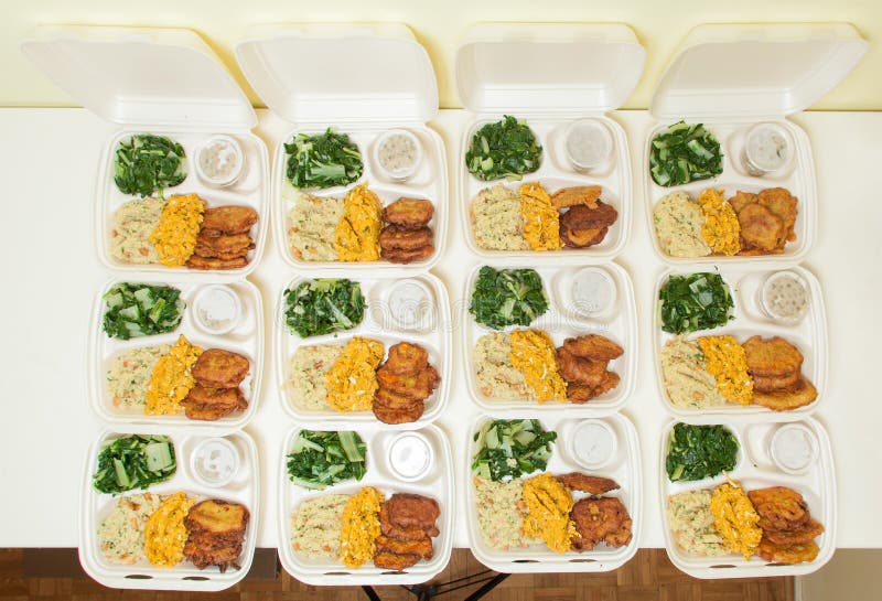 Styrofoam Lunch Boxes and PVC Plastic Bag Stock Photo - Image of symbol ...