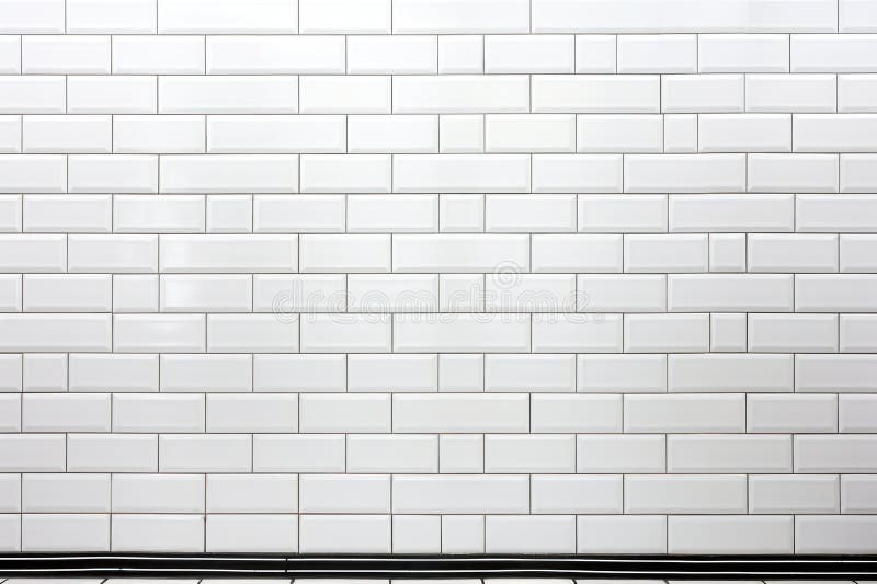 White Subway Tiles Wall - Minimalist Design AI Generated Stock ...