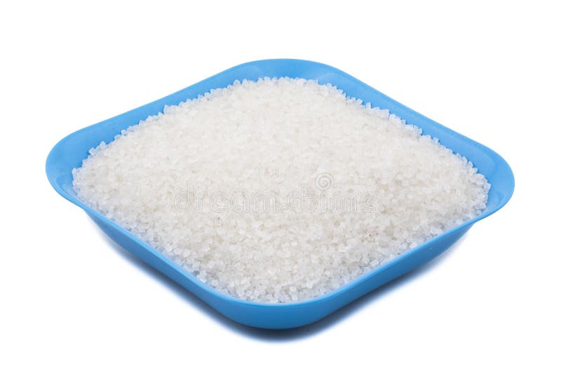 White Sugar on White Background Stock Photo - Image of organic ...