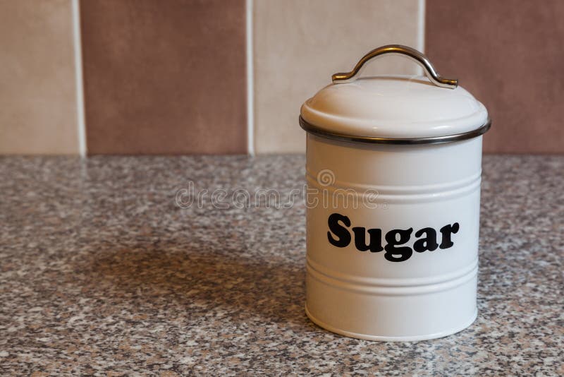 White sugar container stock photo. Image of single, cylinder - 68220418