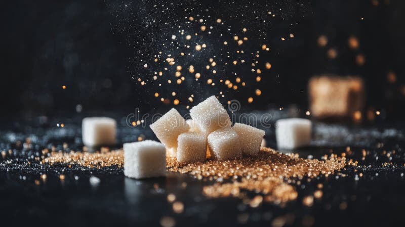 Brown Sugar Cubes Falling Pile Stock Photos - Free & Royalty-Free Stock ...