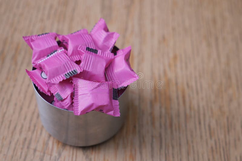 White Sugar in a Paper Packet on Table Stock Photo - Image of green ...