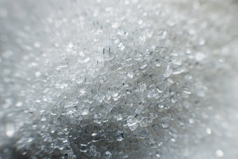 White Sugar in Particles Super Close Up, Macro Stock Photo - Image of ...