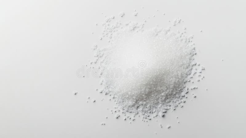 White Sugar Pile on Clean Blank Surface for Culinary Use and Design ...