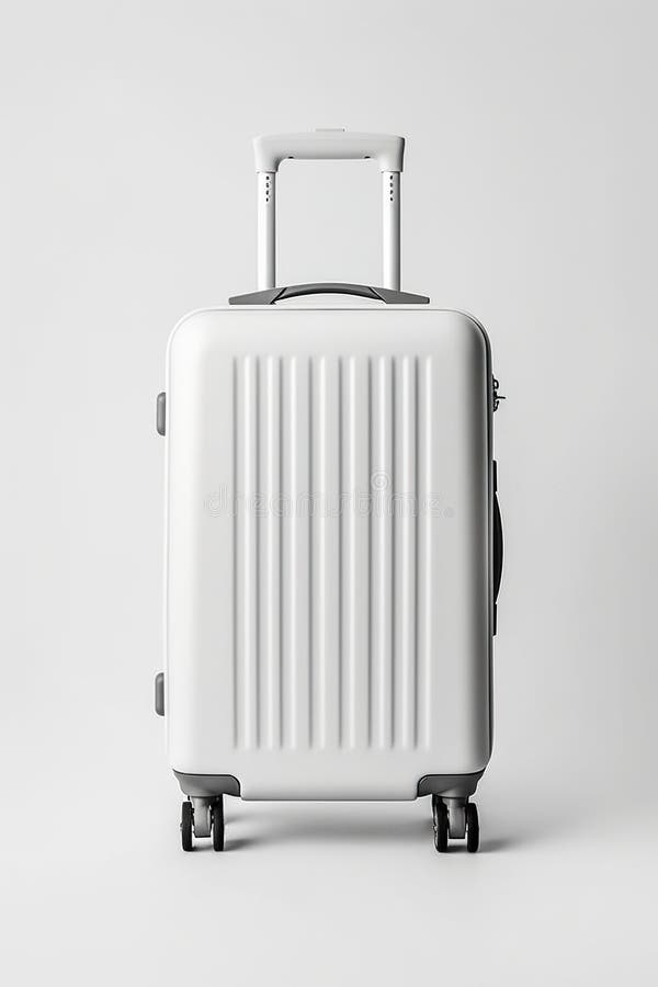 A White Suitcase with an Apple Logo on it. Generative AI Image. Stock ...