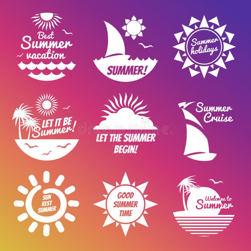 Summer rest concept stock illustration. Illustration of colorful - 93293741