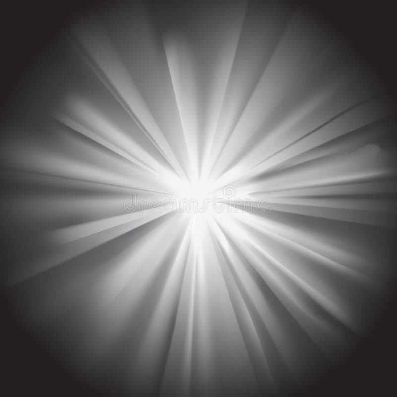Sparkling Sun Rays With Flare Effect On Transparent Background. Vector ...