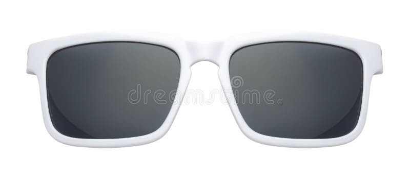 White Sunglasses Front View Stock Image - Image of glamour, summer ...
