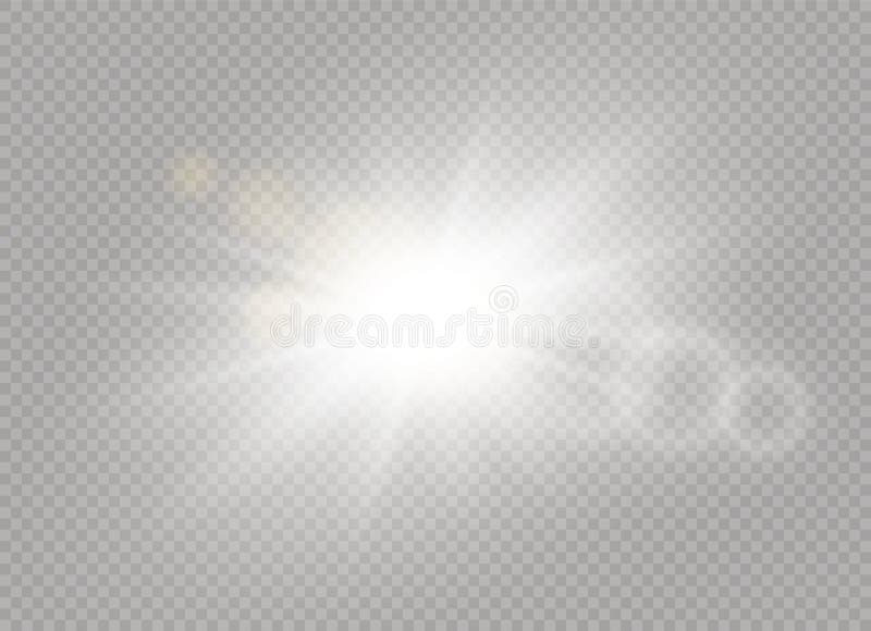 White Sunlight light stock vector. Illustration of lens - 125378595