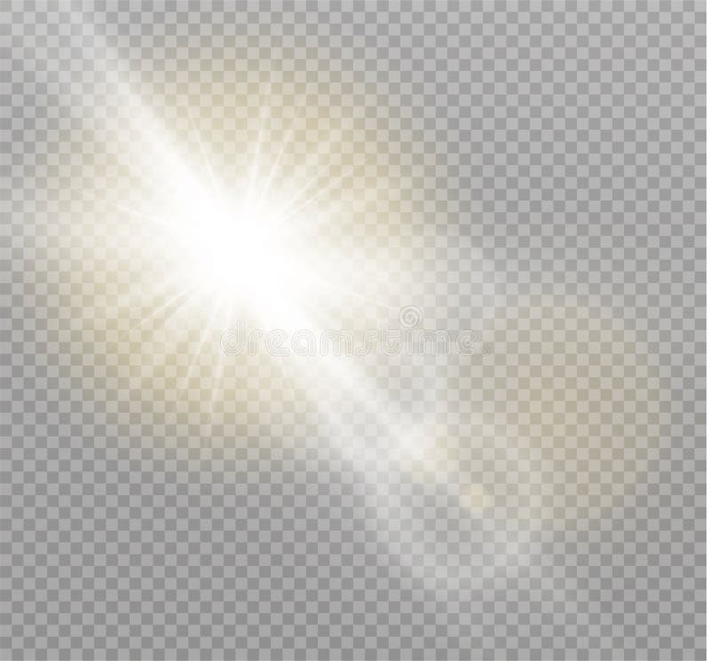 White Sunlight light stock vector. Illustration of flash - 126437419