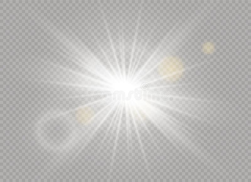 White Sunlight light stock vector. Illustration of light - 127707055