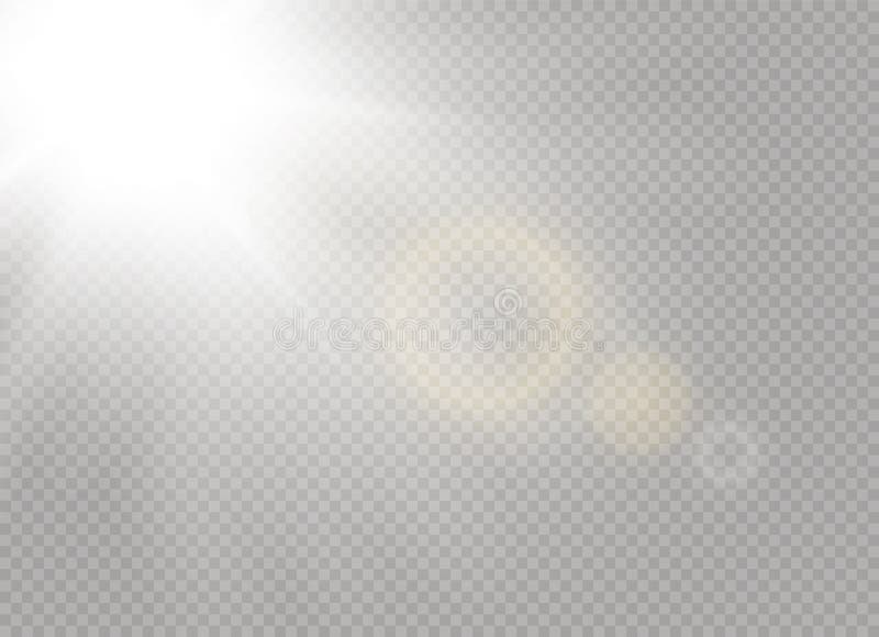 White Sunlight light stock vector. Illustration of brilliant - 128417938