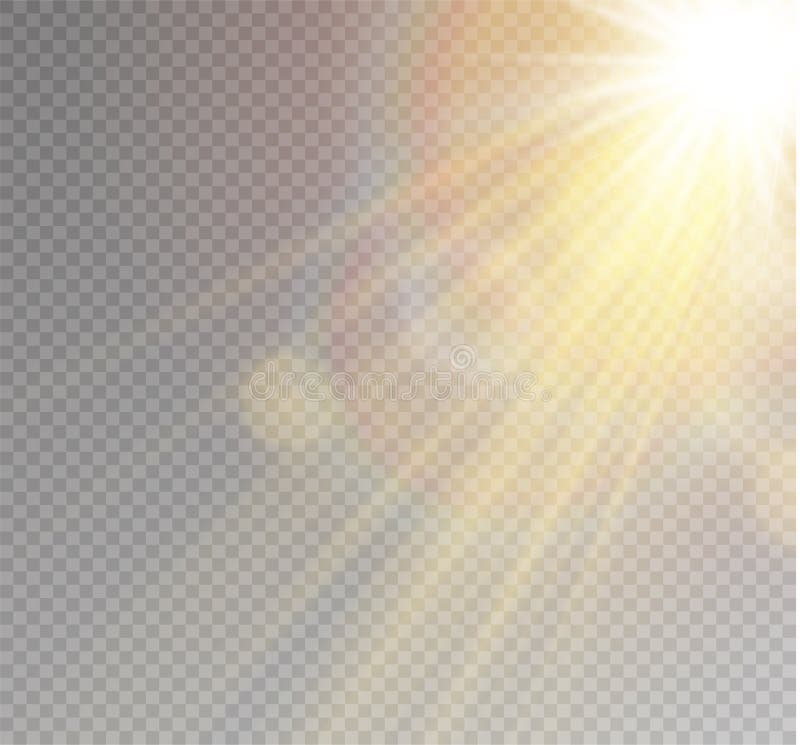 White Sunlight light stock vector. Illustration of glittering - 128417972