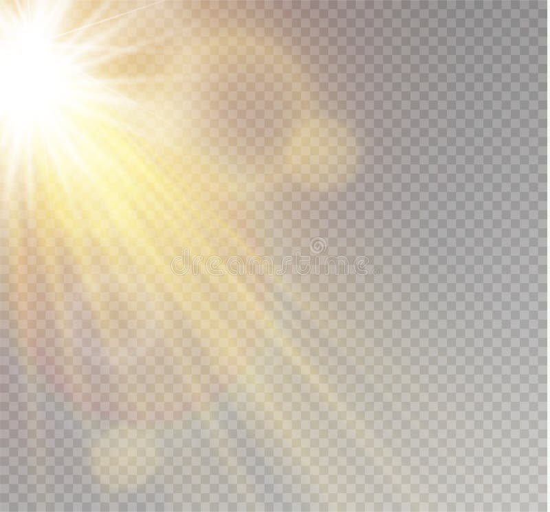White Sunlight light stock vector. Illustration of effect - 128417976