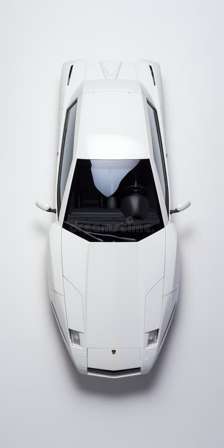 White Super Car with Multifaceted Geometry and Realistic Attention To ...