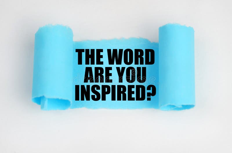 On a White Surface, a Blue Scroll of Paper with the Inscription - the ...