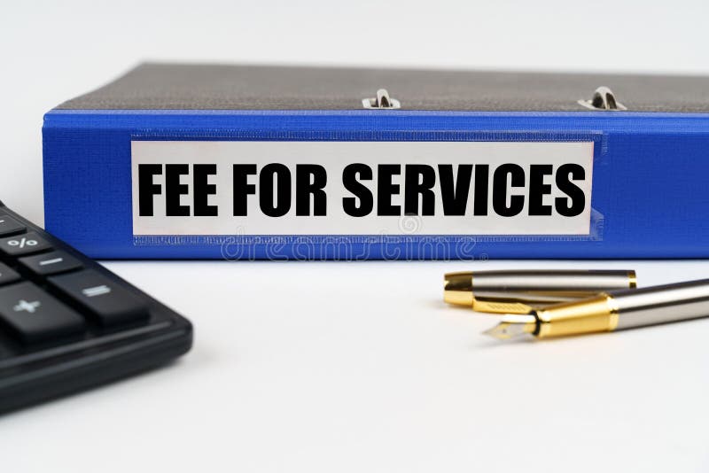 On a White Surface, a Calculator, a Pen and a Folder with the ...