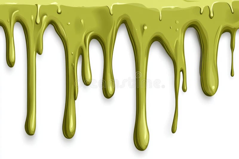 A White Surface is Dripping with Slime that Falls into a Pool of Goo ...
