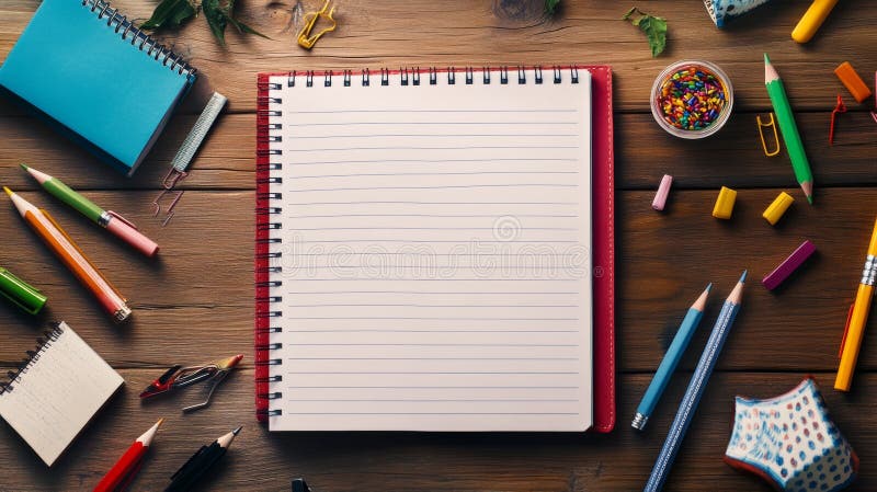 A White Surface with Neatly Arranged Items, Highlighting the Graph ...