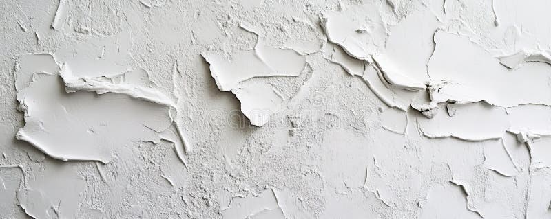 A White Surface with a Rough, Stucco-like Texture. the Texture is ...