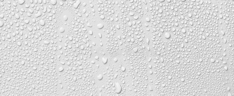 White Surface with Water Drops As Background, Banner Design Stock Photo ...