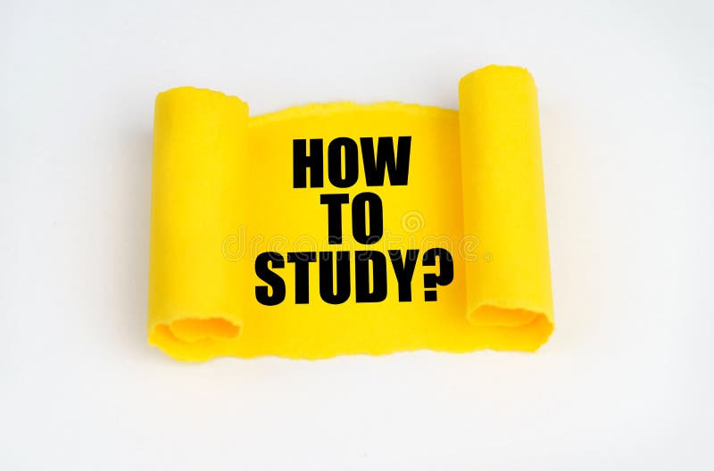 On a White Surface, a Yellow Scroll of Paper with the Inscription - HOW ...