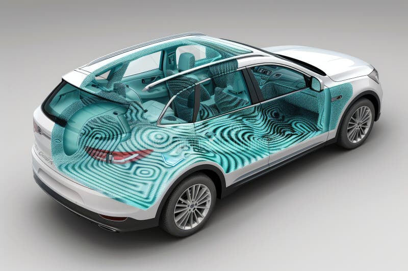 SUV Car 3D Model, Interior and Exterior Design Visualization Stock ...