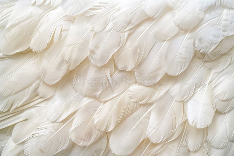 White Swan Feathers Background, Goose Plume Pattern, White Wings ...