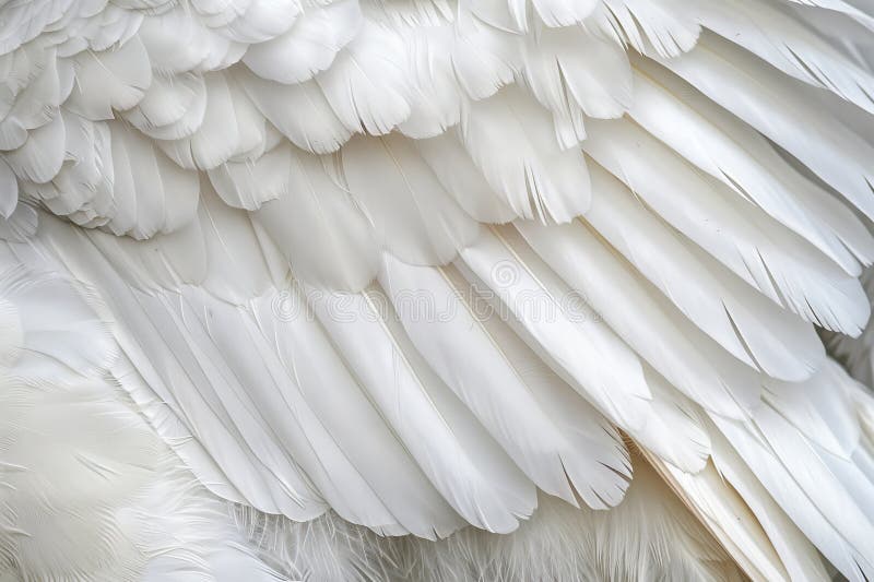 White Swan Feathers Background, Goose Plume Pattern, White Wings ...