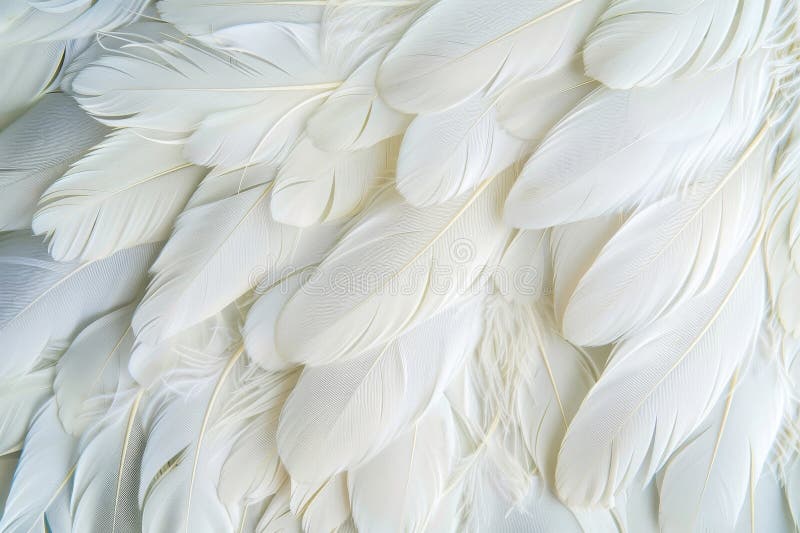 White Swan Feathers Background, Goose Plume Pattern, White Wings ...