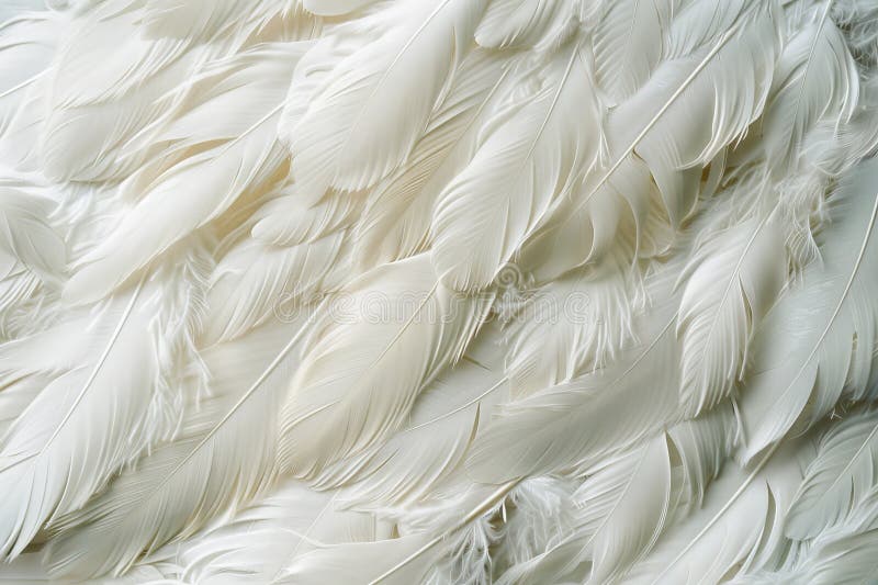 White Swan Feathers Background, Goose Plume Pattern, White Wings ...