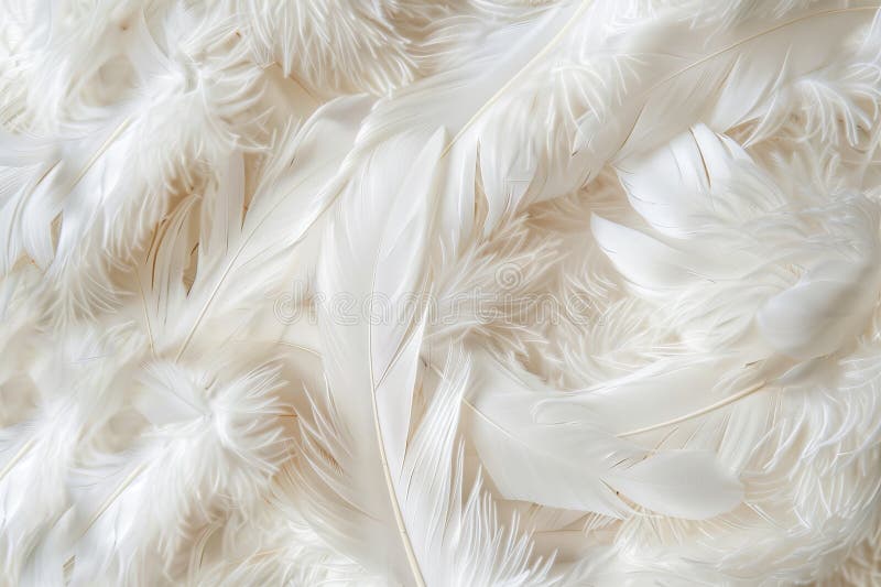 White Swan Feathers Background, Goose Plume Pattern, White Wings ...