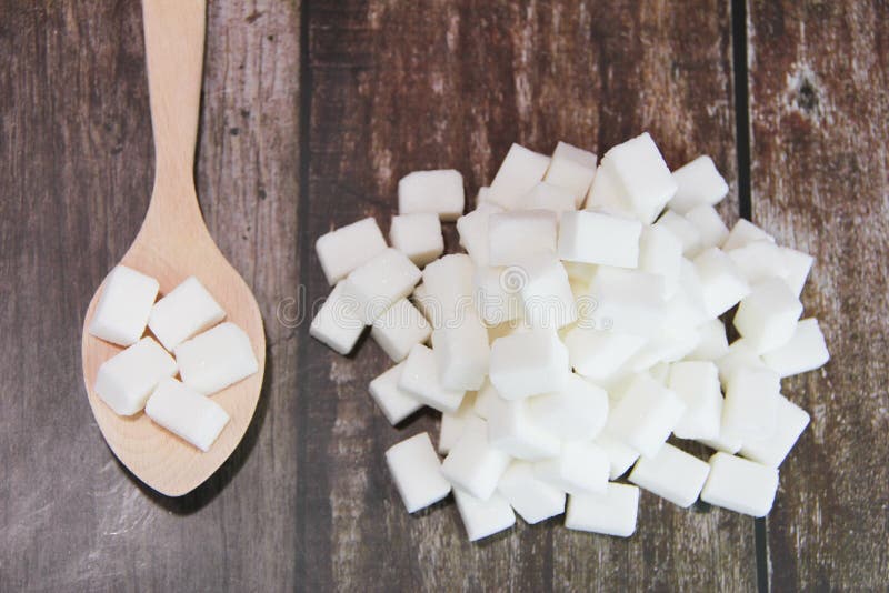 White Sweet Refined Sugar Cubes Stock Image - Image of cubes, diabetic ...