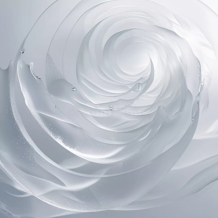 A White Swirl of Liquid is Prominently Displayed in the Center of the ...