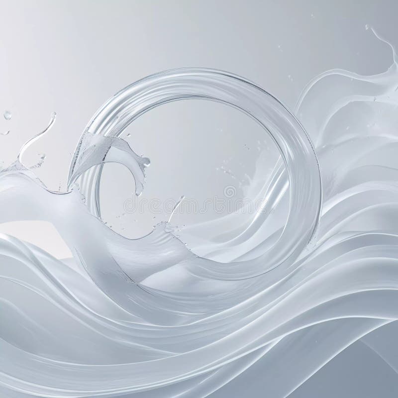 A White Swirl of Liquid is Prominently Displayed in the Center of the ...