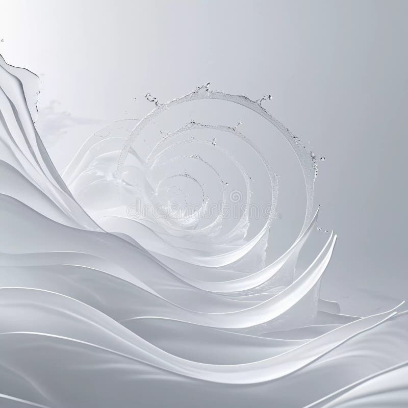 A White Swirl of Liquid is Prominently Displayed in the Center of the ...