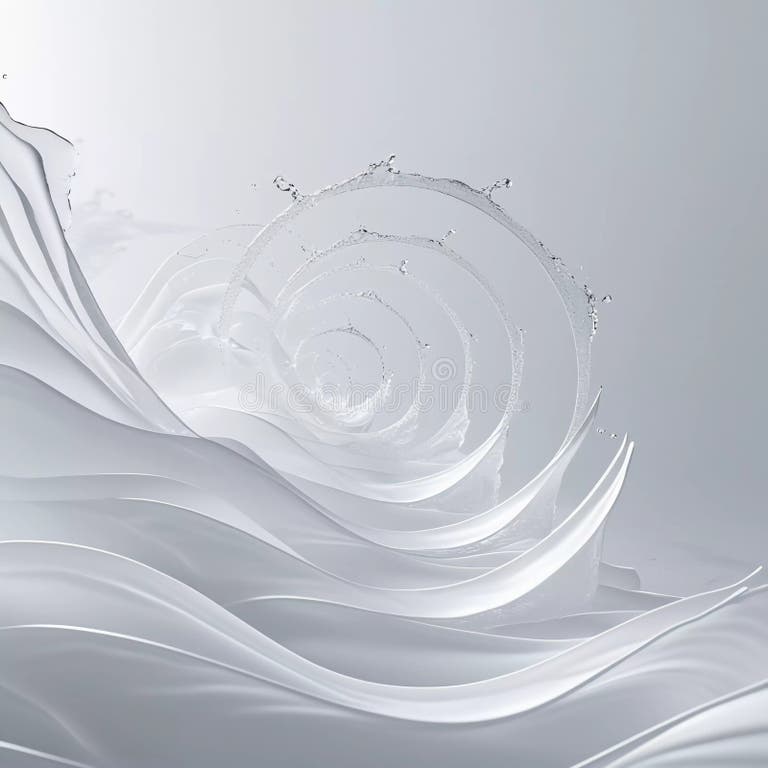 A White Swirl of Liquid is Prominently Displayed in the Center of the ...