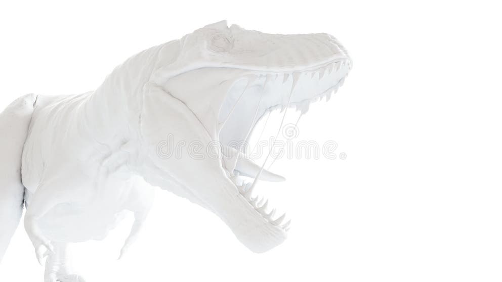 A white t-rex stock illustration. Illustration of bite - 151469456