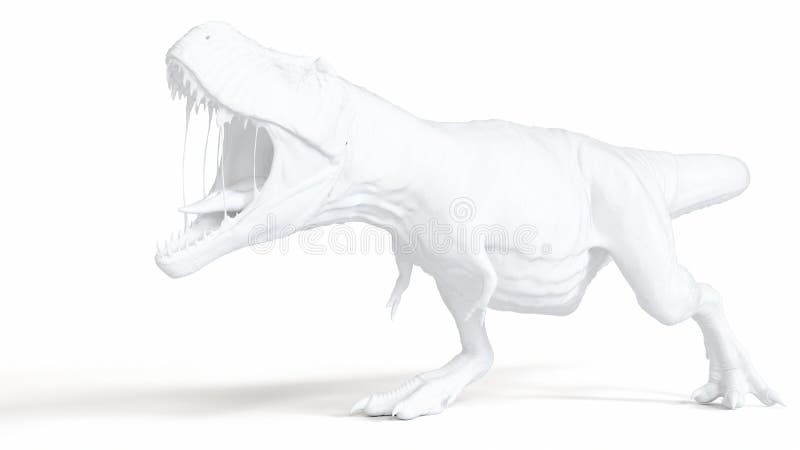 A white t-rex stock illustration. Illustration of fierce - 151469461