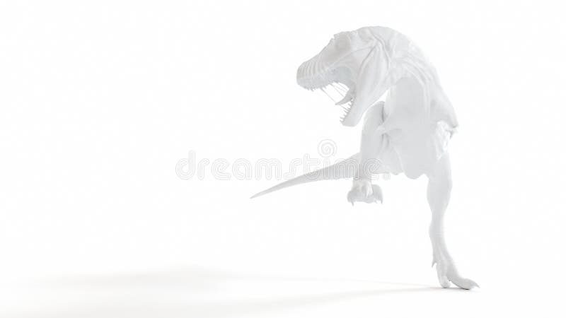 A white t-rex stock illustration. Illustration of nature - 151469483