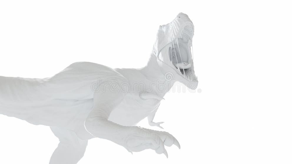 A white t-rex stock illustration. Illustration of frightening - 151469487
