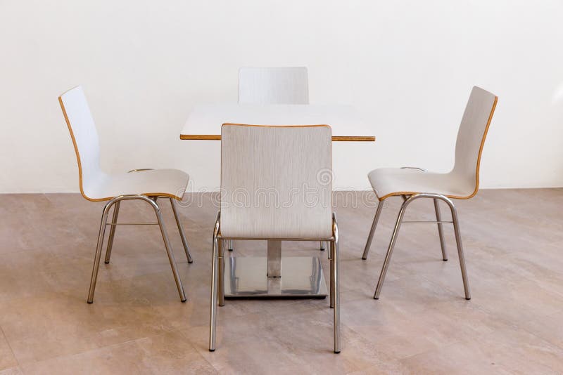 White table and chair set stock photo. Image of furniture - 33829728